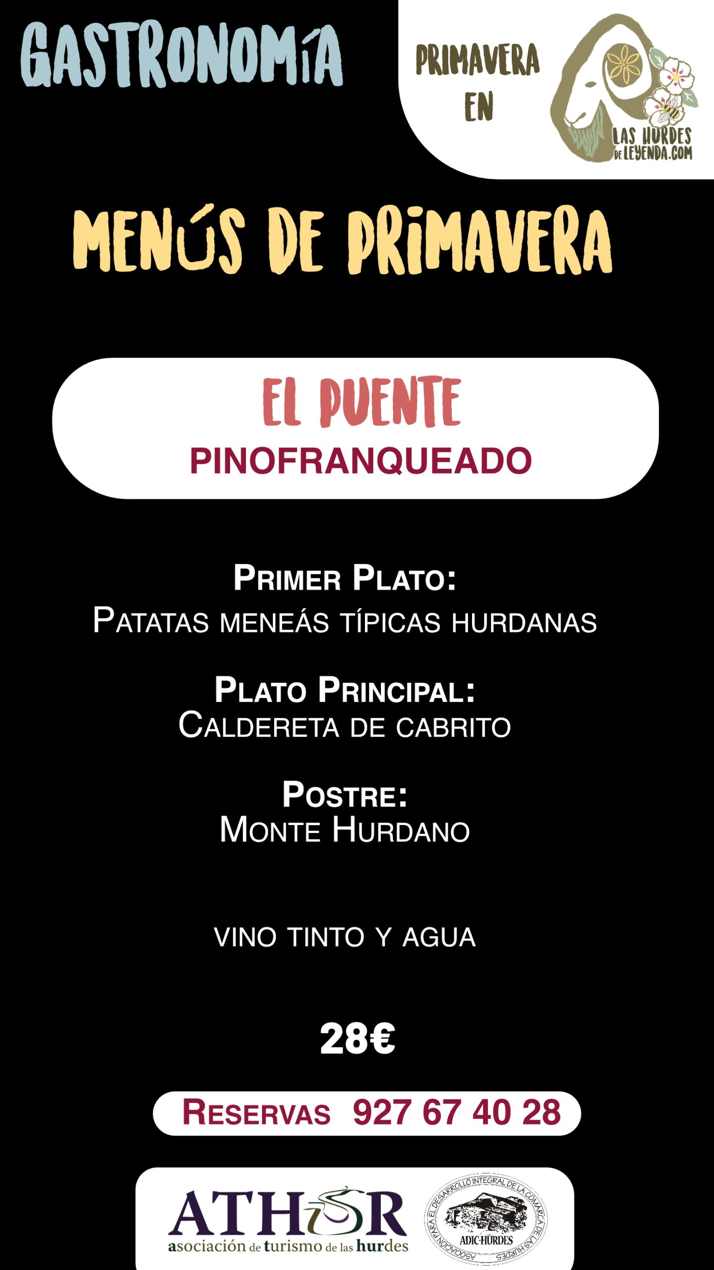 Menú de Primavera en Restaurante El Puente de Pinofranqueado – Las ...